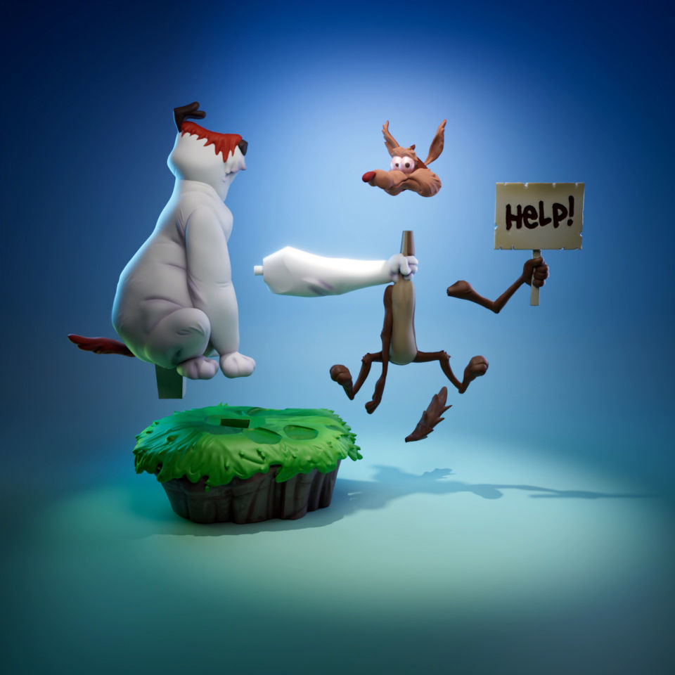 Sam and Ralph 3D model 3D printable | CGTrader