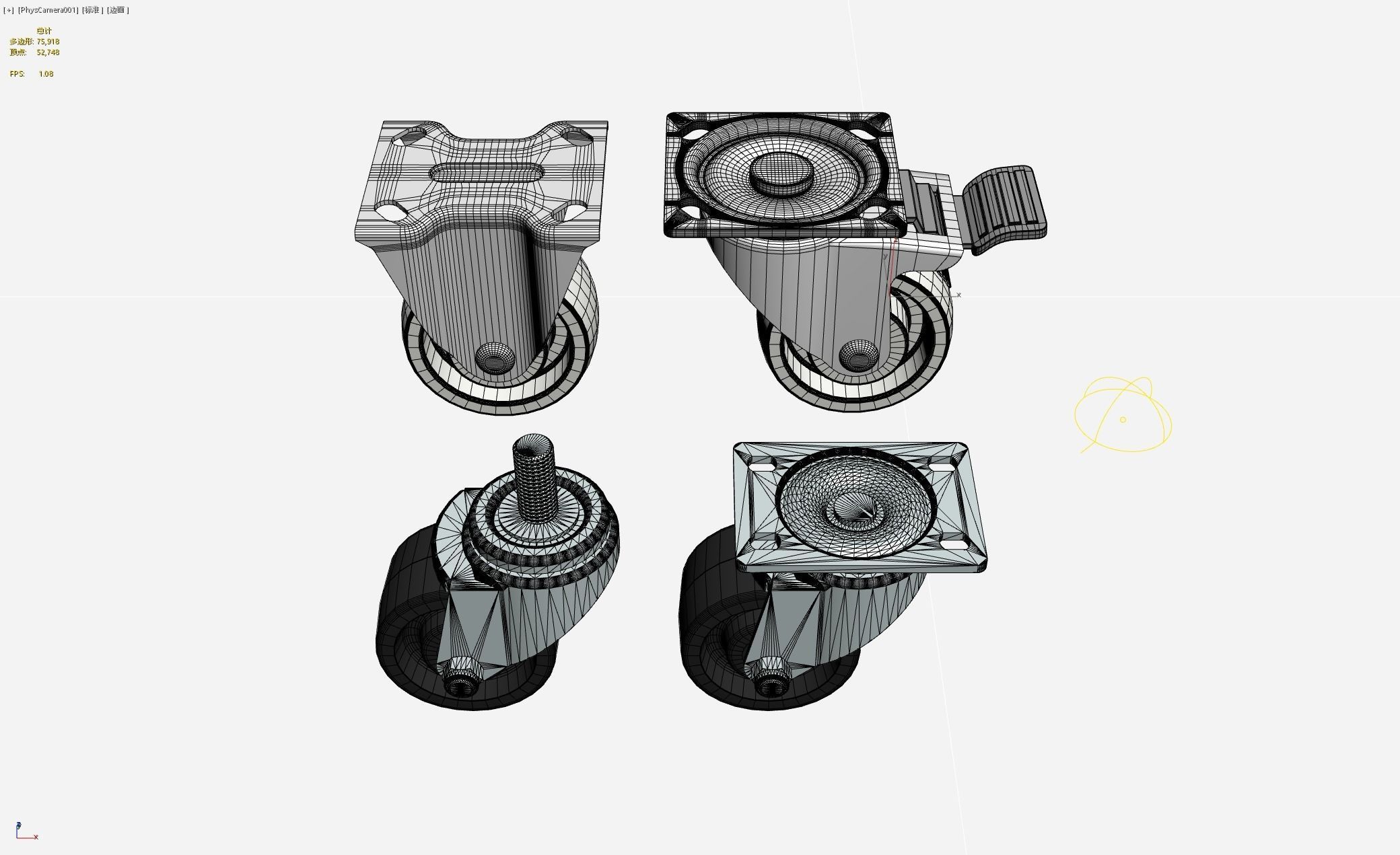 Industrial wheels 3D model | CGTrader