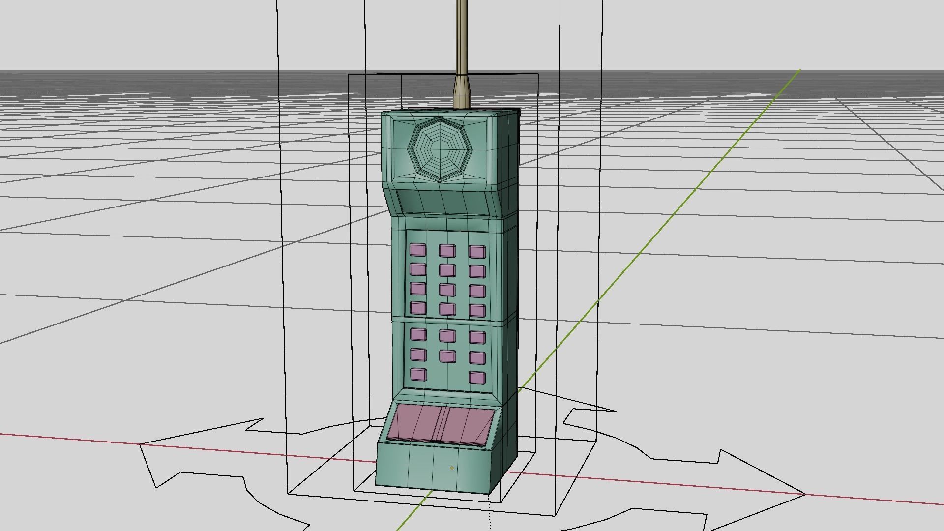 3D model retro phone 3d model rigged VR / AR / low-poly | CGTrader