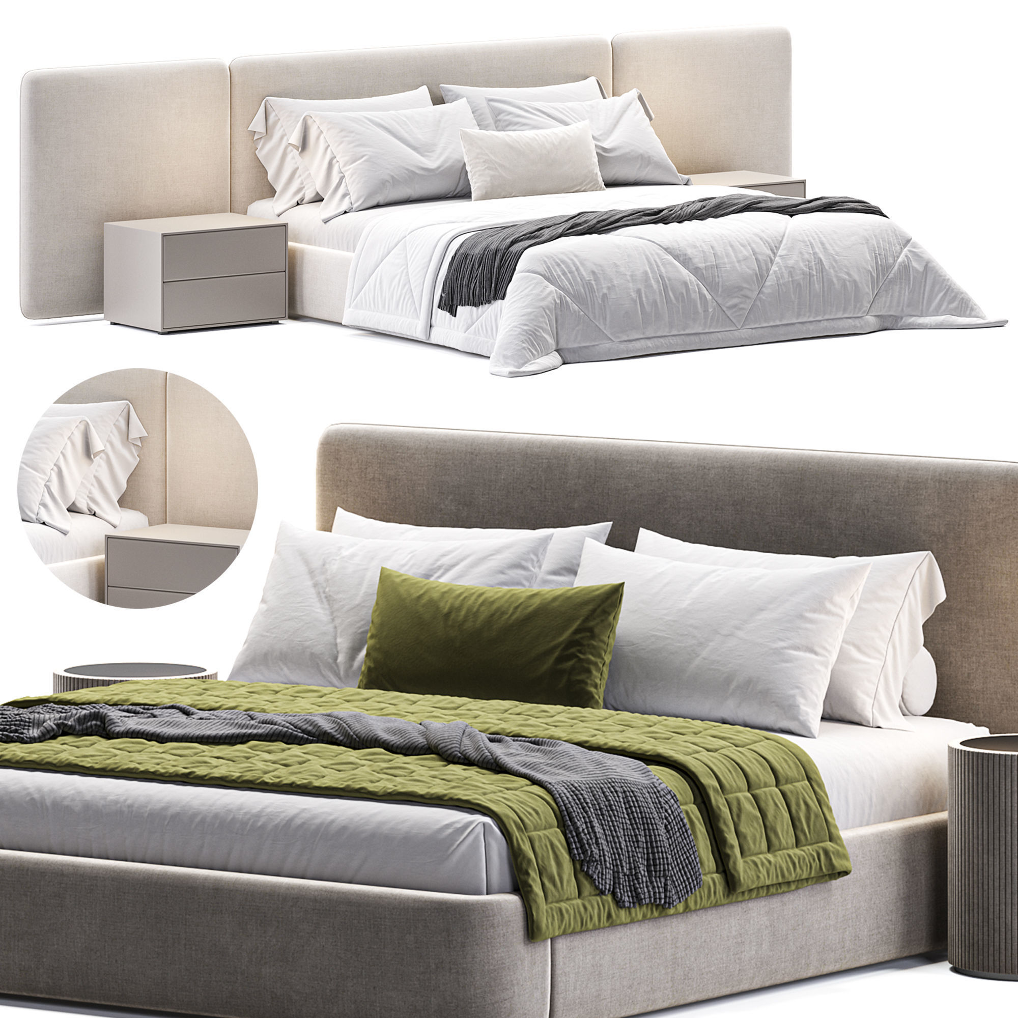 3D model Bed Level 01 By Wheelhousedesign VR / AR / low-poly | CGTrader