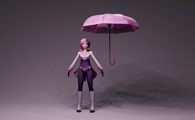 Anime Character - Neopolitan 3D model | CGTrader