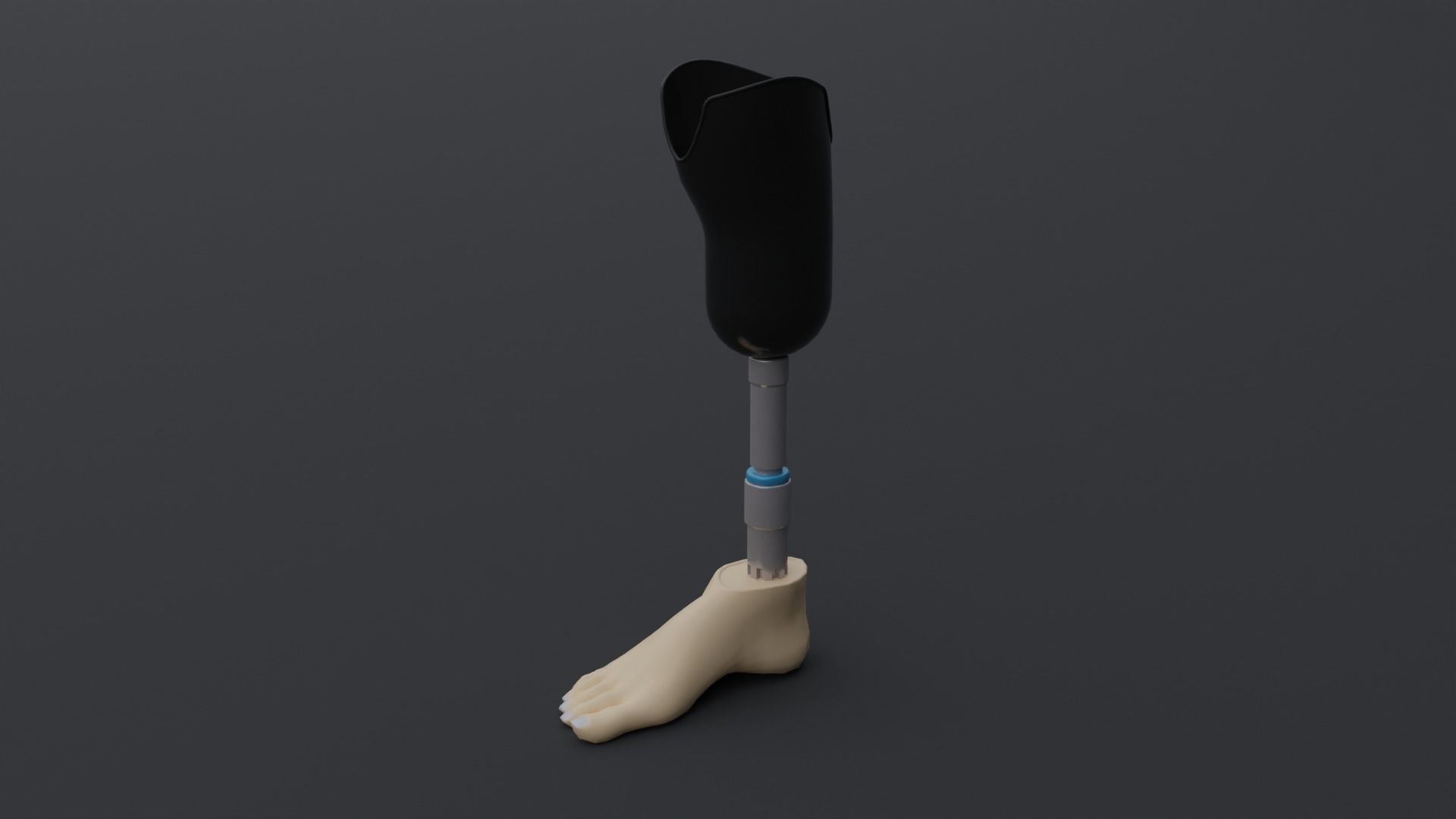 3D model Transtibial Prosthetic Leg VR / AR / low-poly | CGTrader