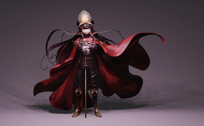 Anime Character - Oda Nobunaga 3D model | CGTrader