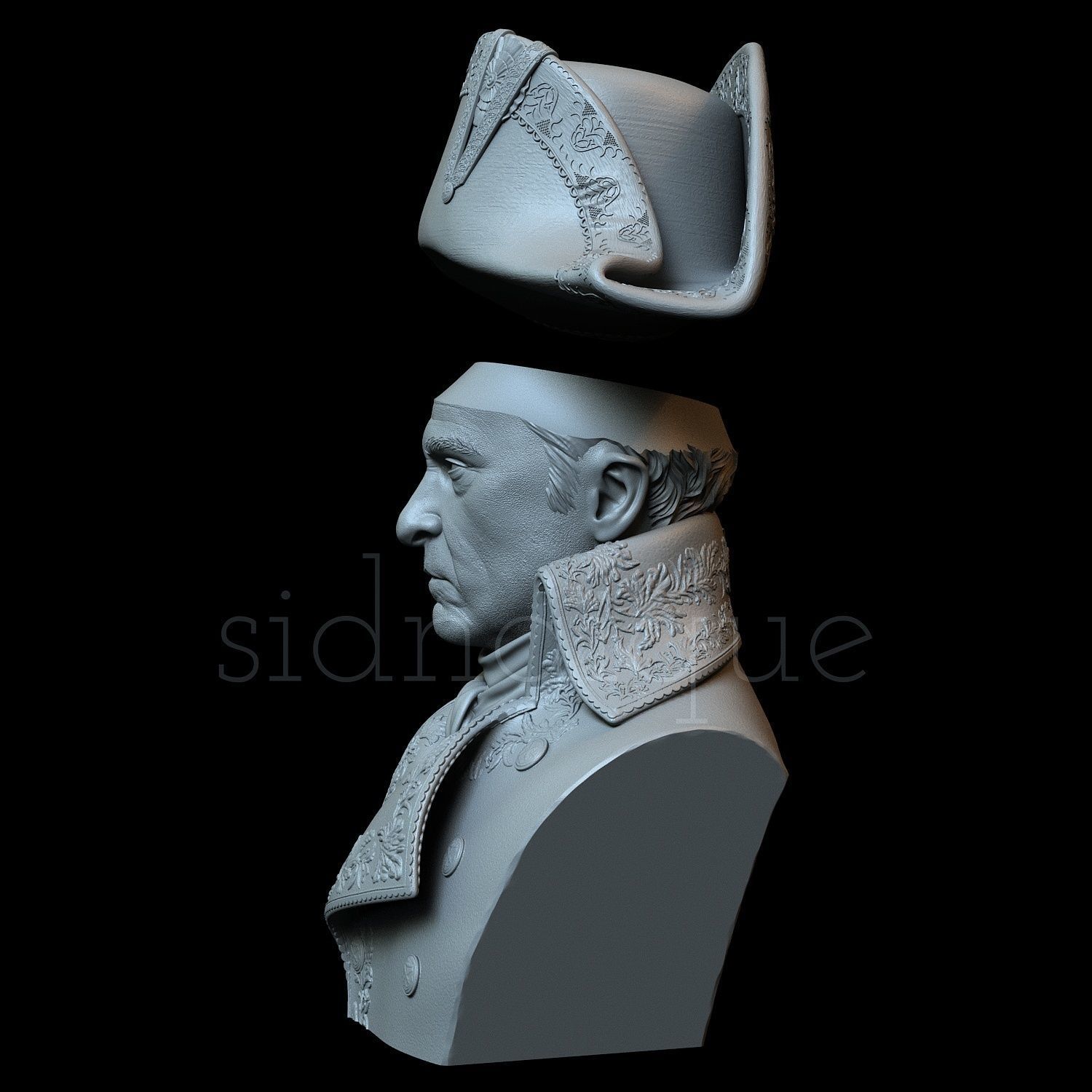 Joaquin Phoenix as Napoleon 3D model 3D printable | CGTrader