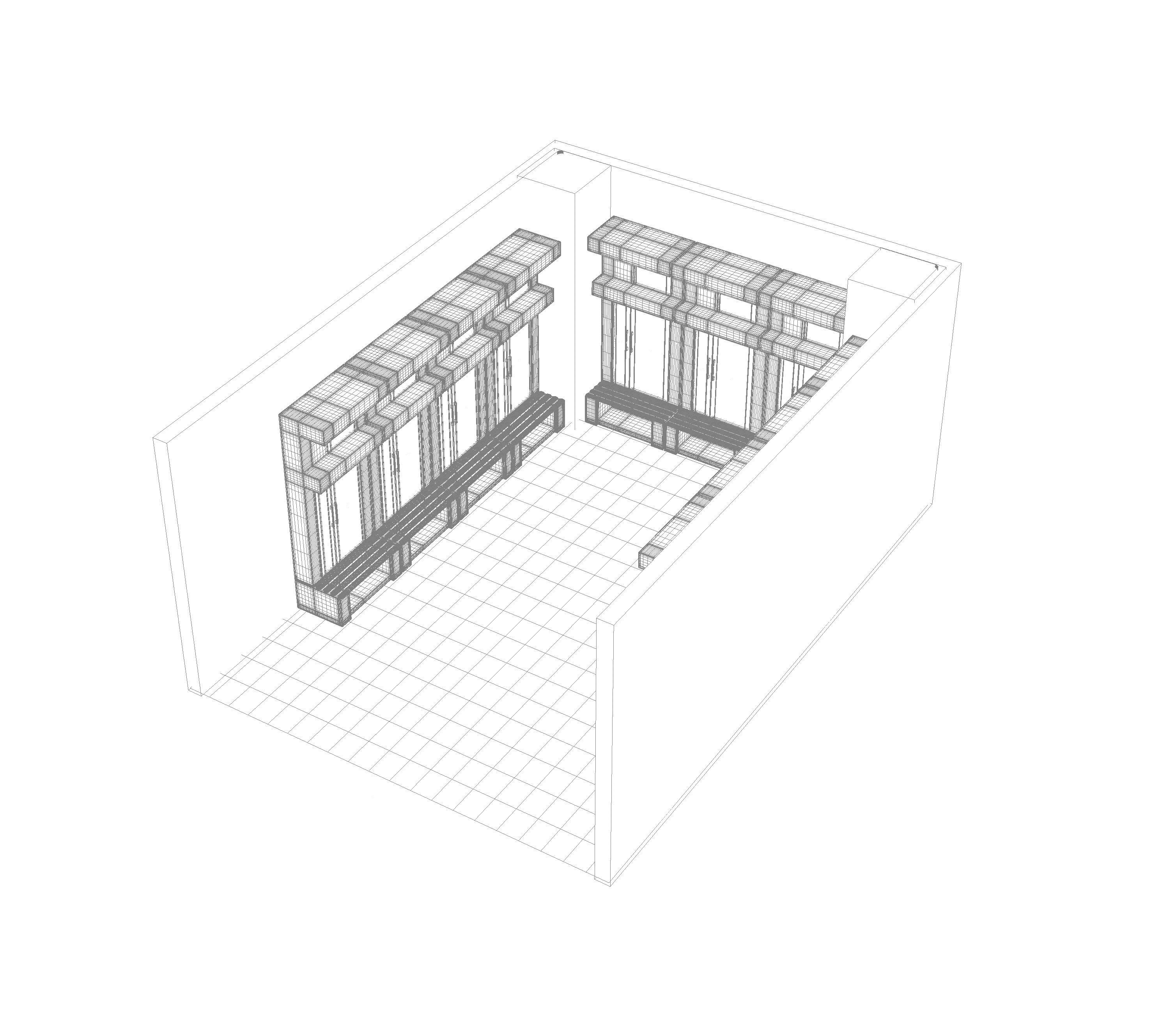 Sports Change Locker Room 3D model | CGTrader