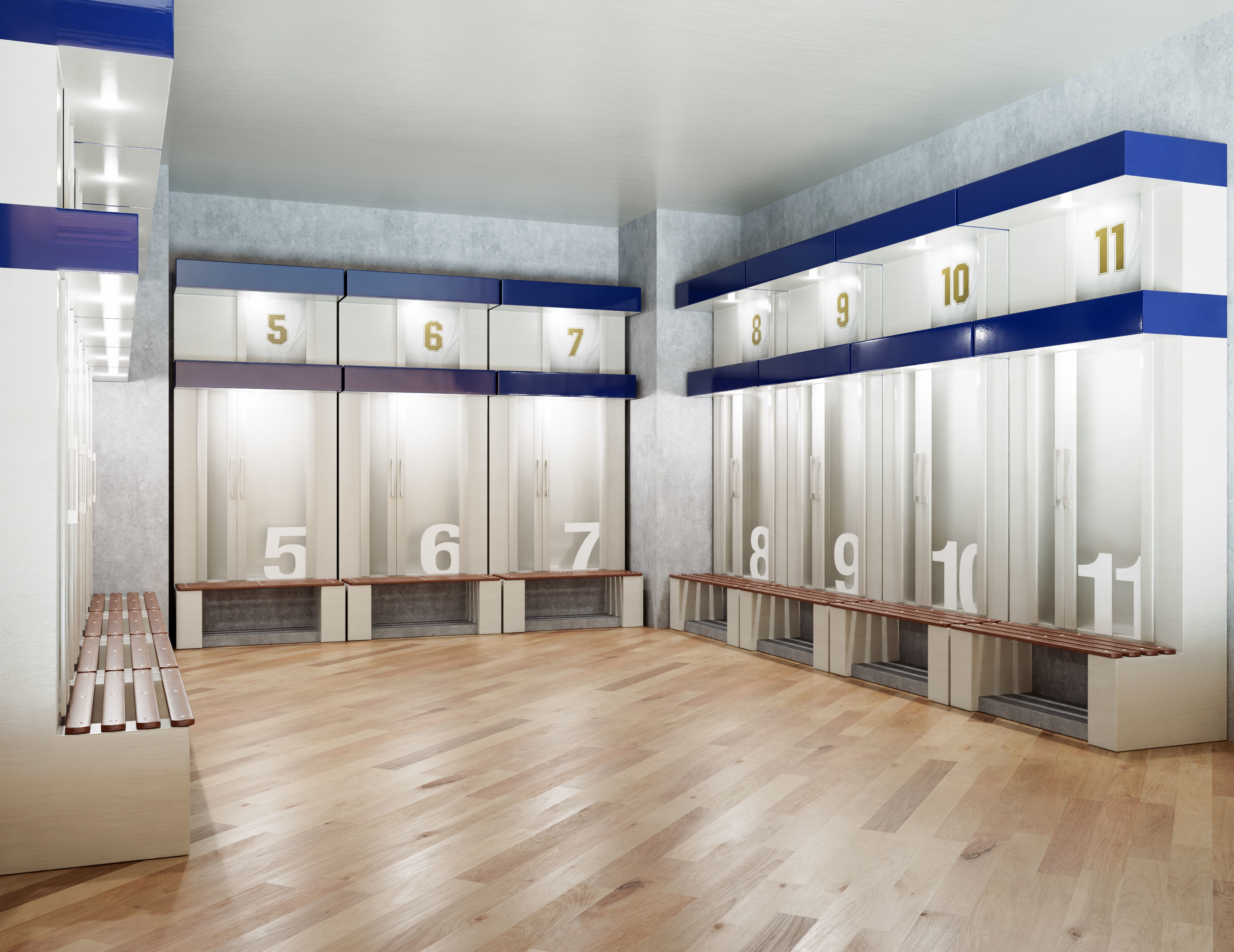 Sports Change Locker Room 3D model | CGTrader