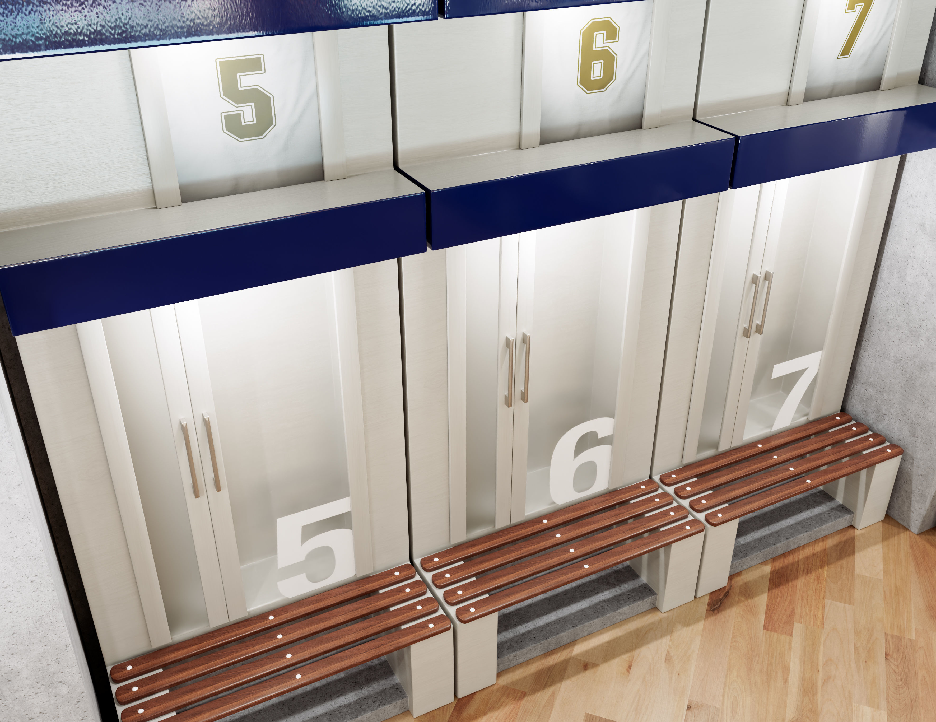 Sports Change Locker Room 3D model | CGTrader