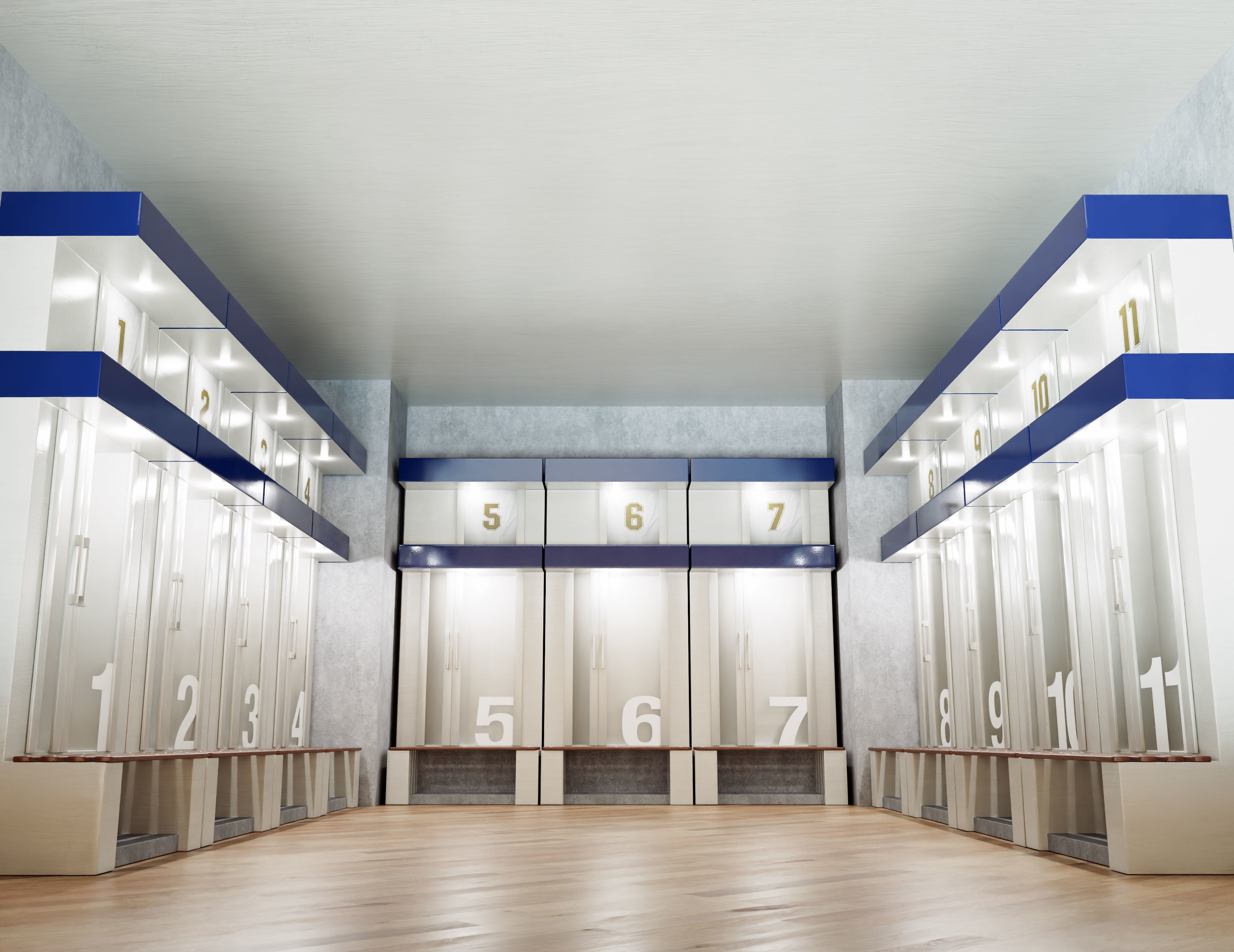 Sports Change Locker Room 3D model | CGTrader