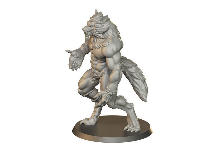 Werwolf 3D model 3D printable | CGTrader