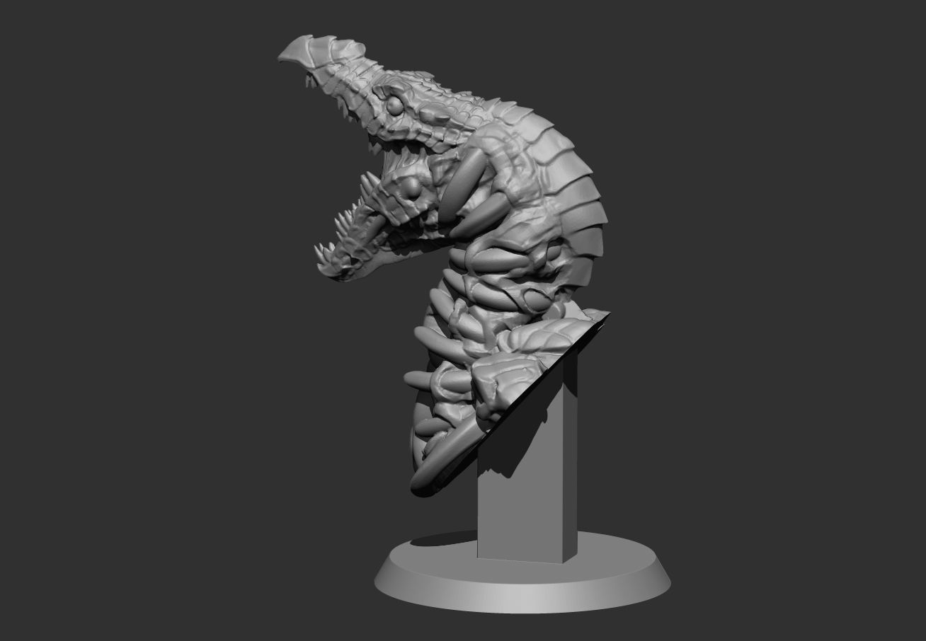 Scream Dragon Bust 3D model 3D printable | CGTrader
