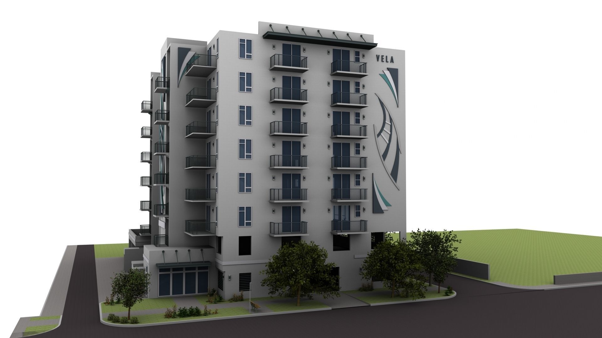 Eight Story Condo 3D model | CGTrader