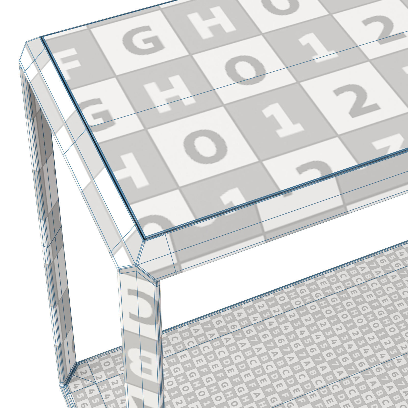 3D model Coco Republic Max Glass console side table and coffee tables ...