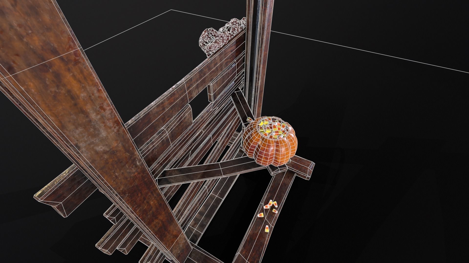 3D model Bloody Halloween Guillotine VR / AR / low-poly | CGTrader