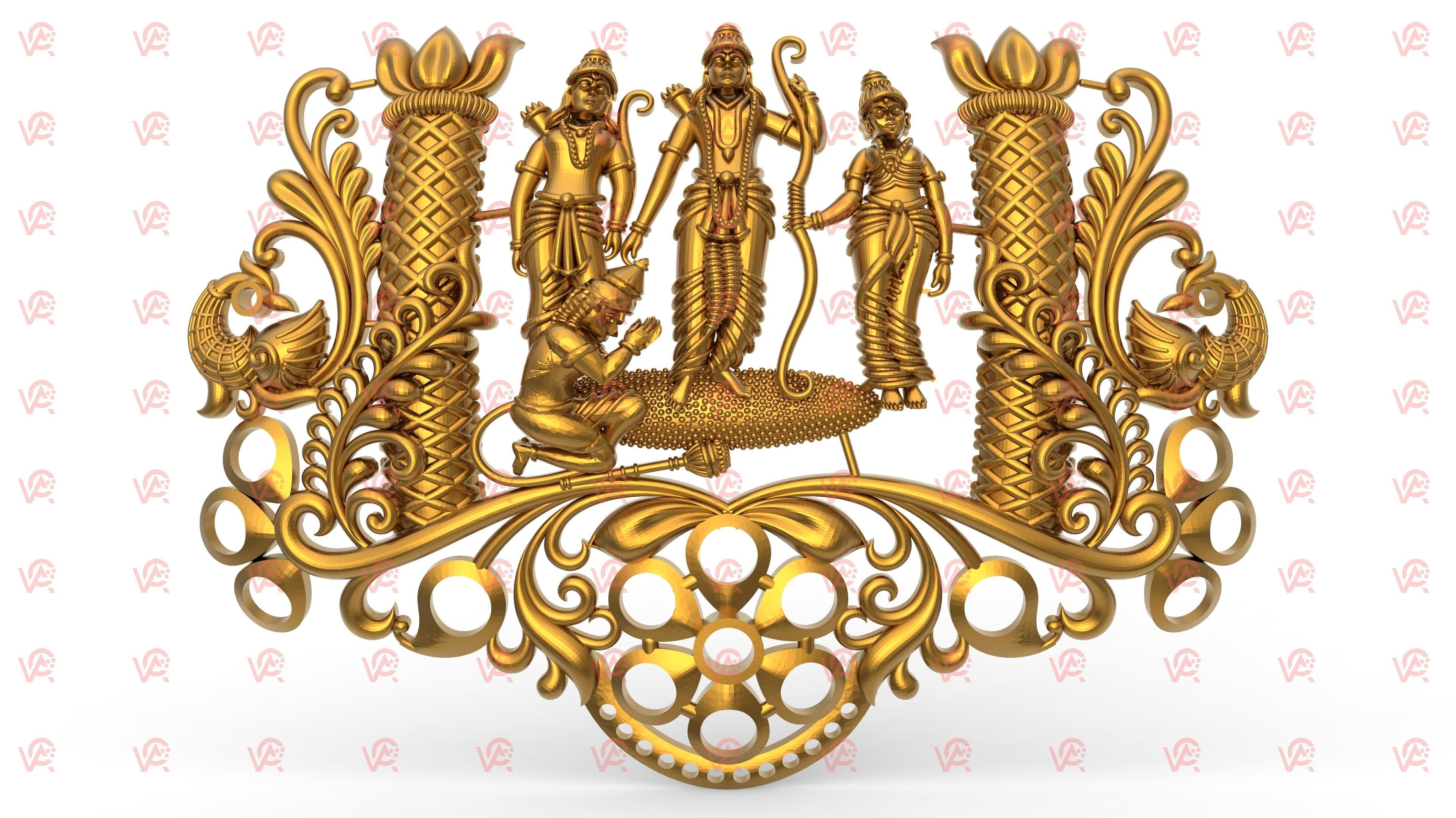 Ram Parivar- Ram Laxman Sita Hanuman 3D model 3D printable | CGTrader