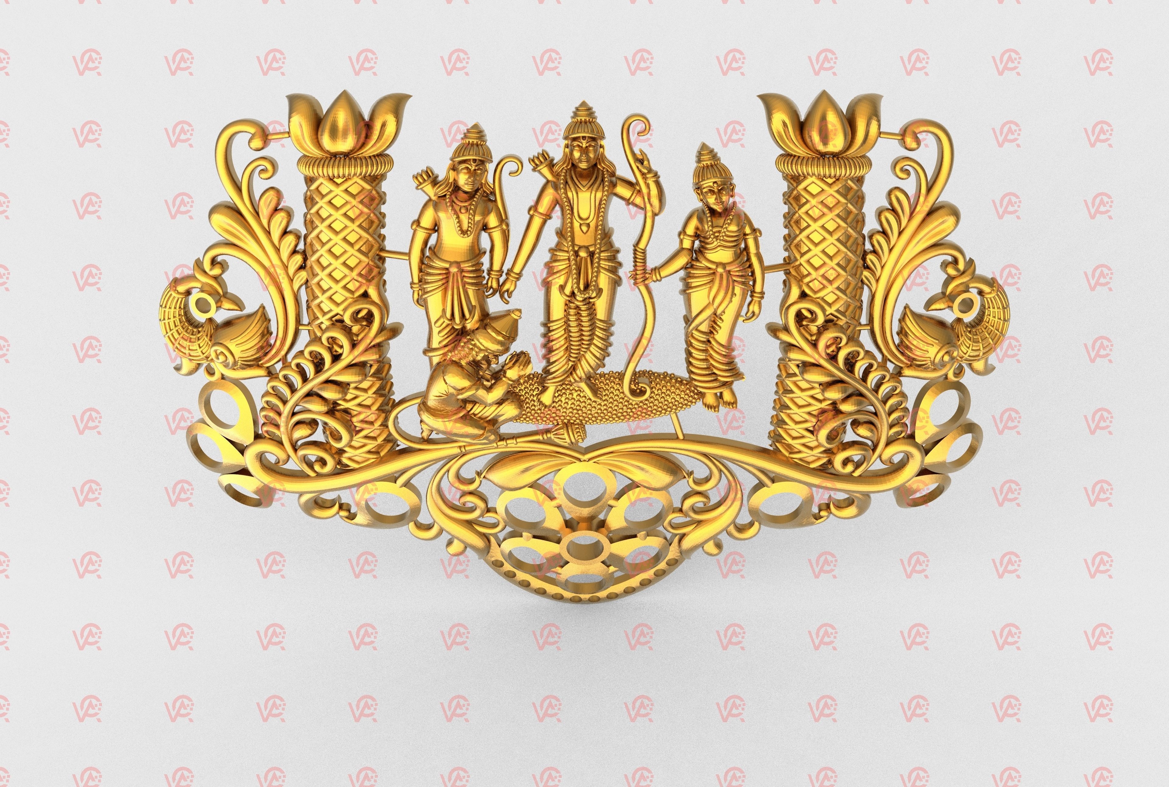 Ram Parivar- Ram Laxman Sita Hanuman 3D model 3D printable | CGTrader