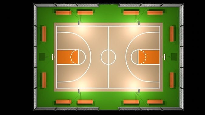 3D model Basketball court A4 VR / AR / low-poly | CGTrader