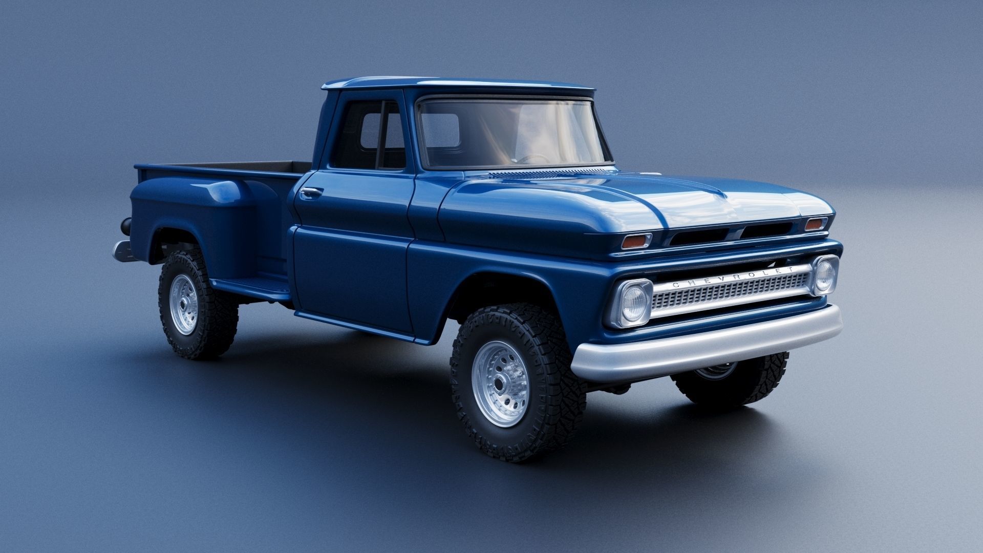 Chevrolet K20 Long Bed 1965 3D model 3D printable | CGTrader