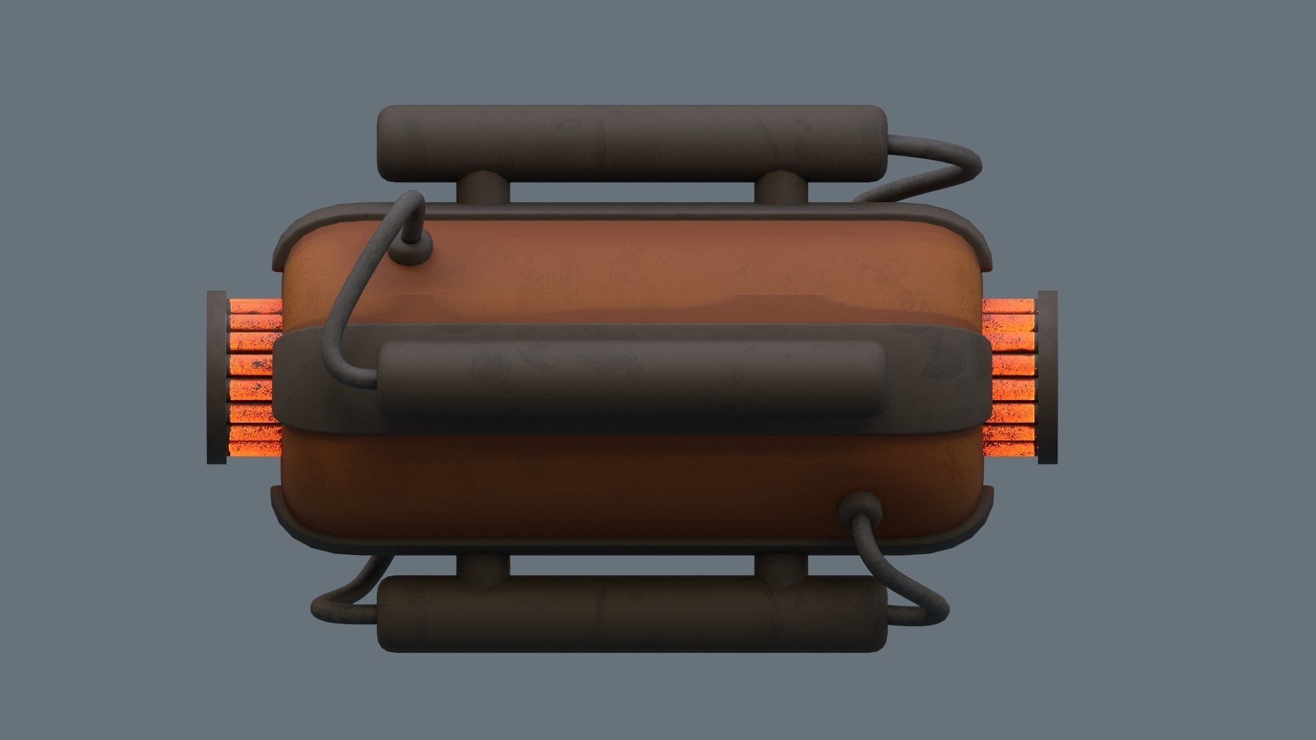 3D model Stylized Cartoony Sci-fi Generator VR / AR / low-poly | CGTrader