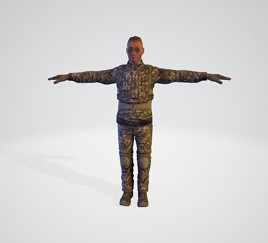 soldier generic guy free VR / AR / low-poly 3D model | CGTrader