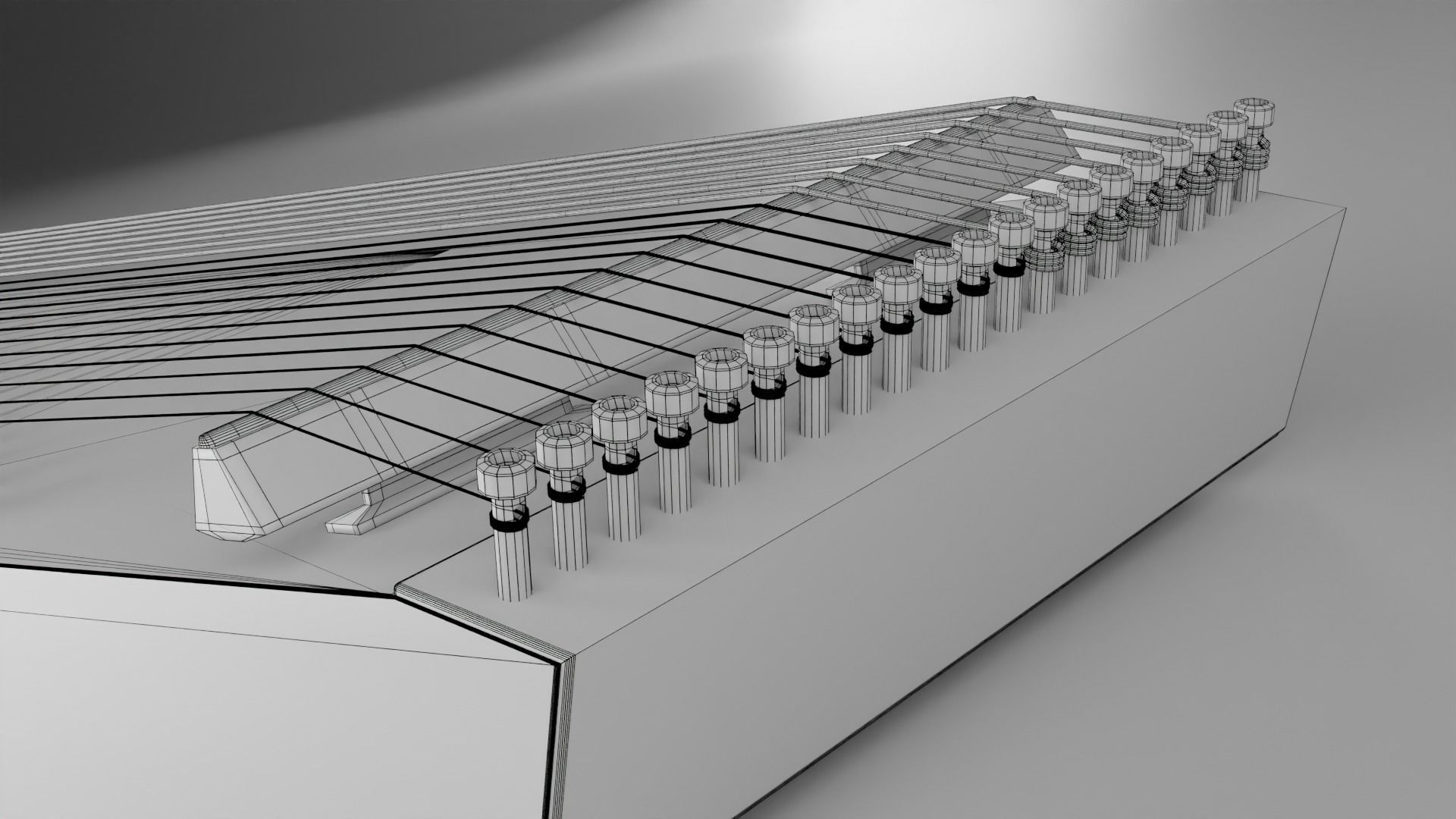 Kacapi Sundanese Traditional Music Instrument 3D model | CGTrader