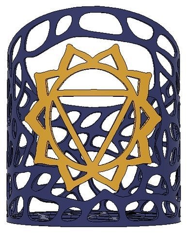 Solar plexus Chakra Glass Vase Holder 3D model 3D printable | CGTrader