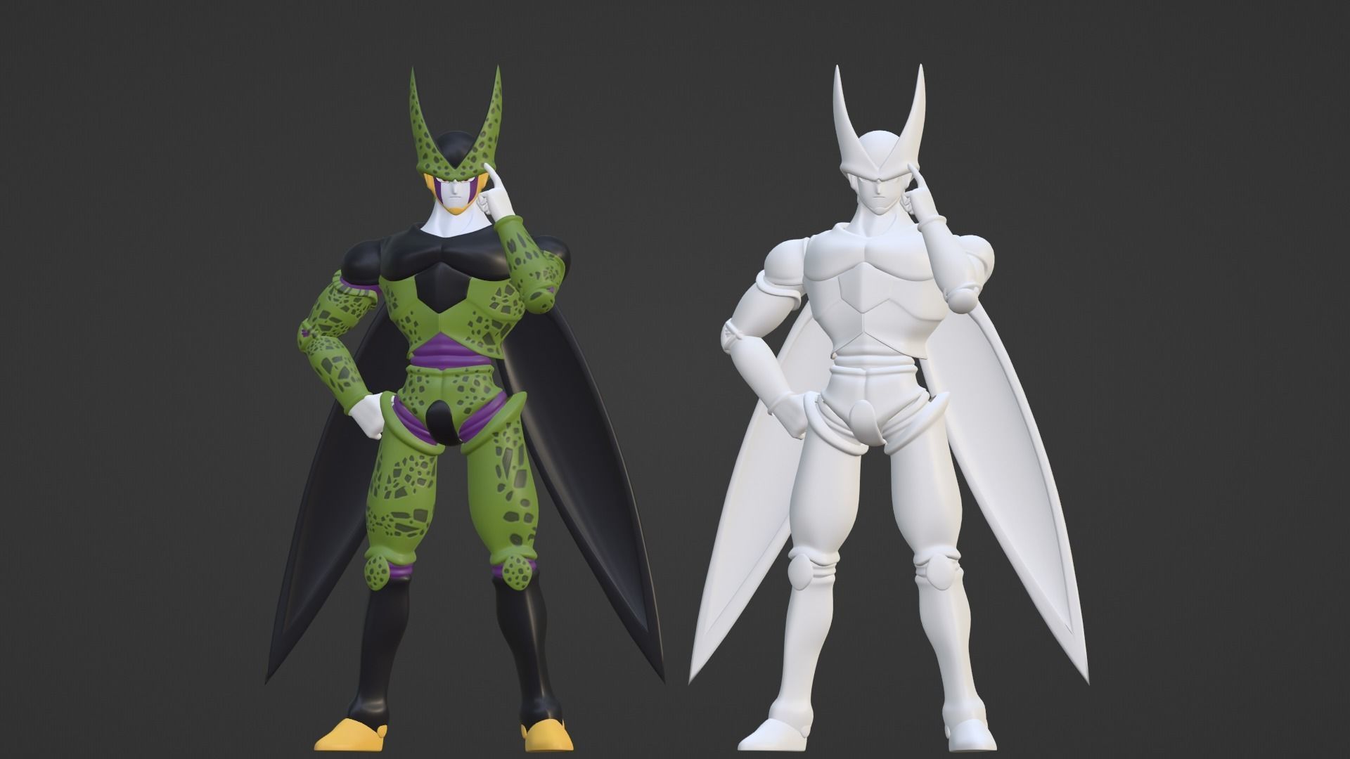 Cell Final Form - Dragonball 3D model rigged | CGTrader