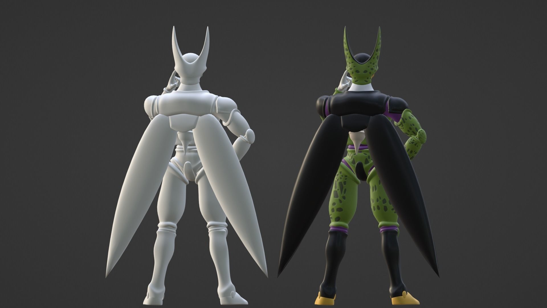 Cell Final Form - Dragonball 3D model rigged | CGTrader