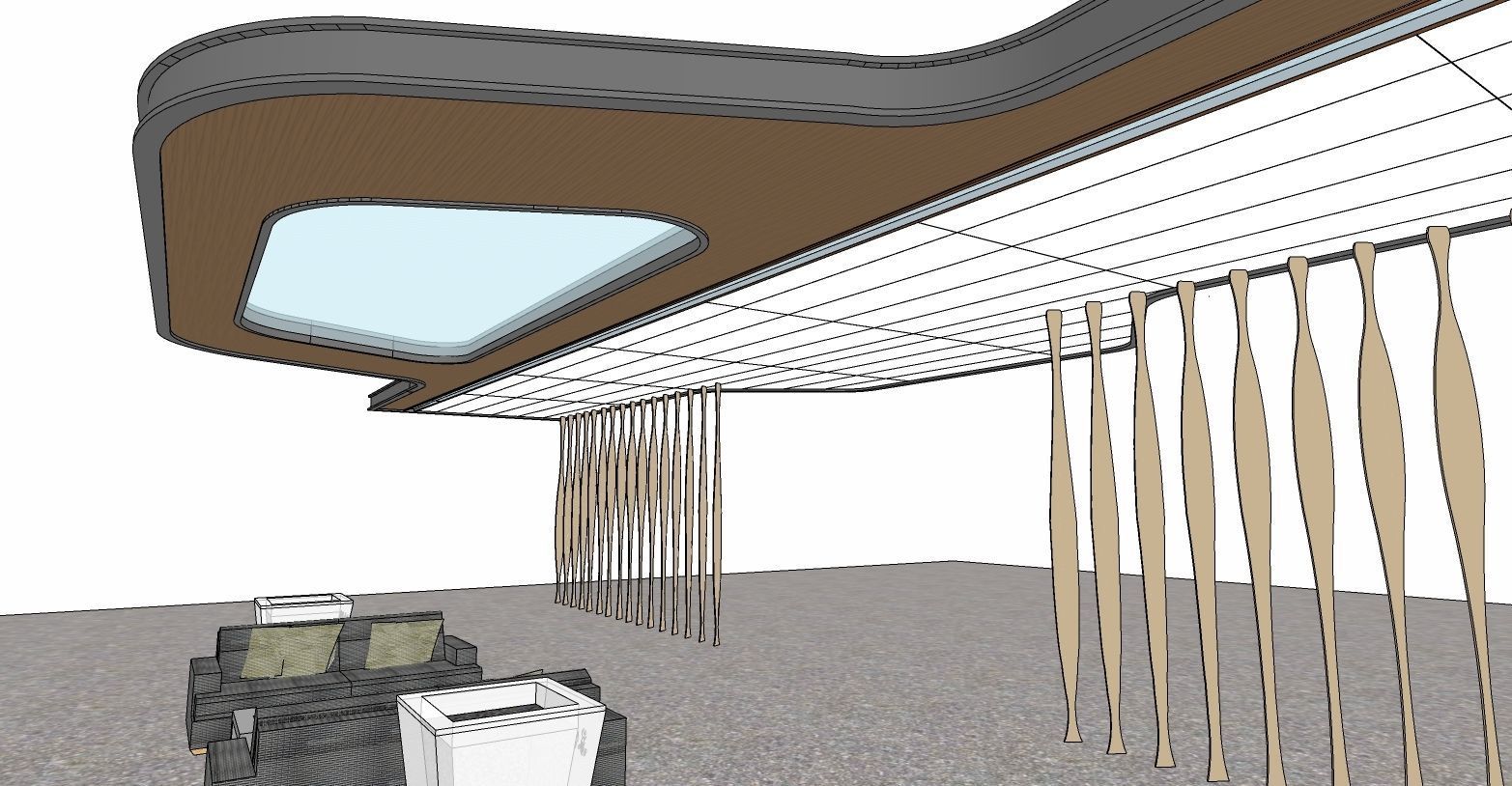 Entrance dropline shading area 3d model 3D model | CGTrader