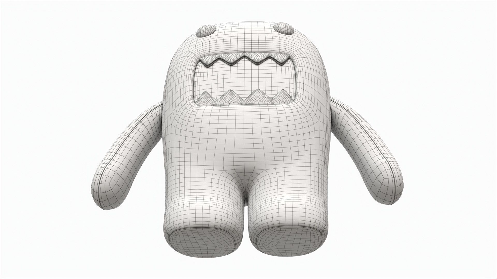 Japanese Cartoon Domo Toy 3D model | CGTrader