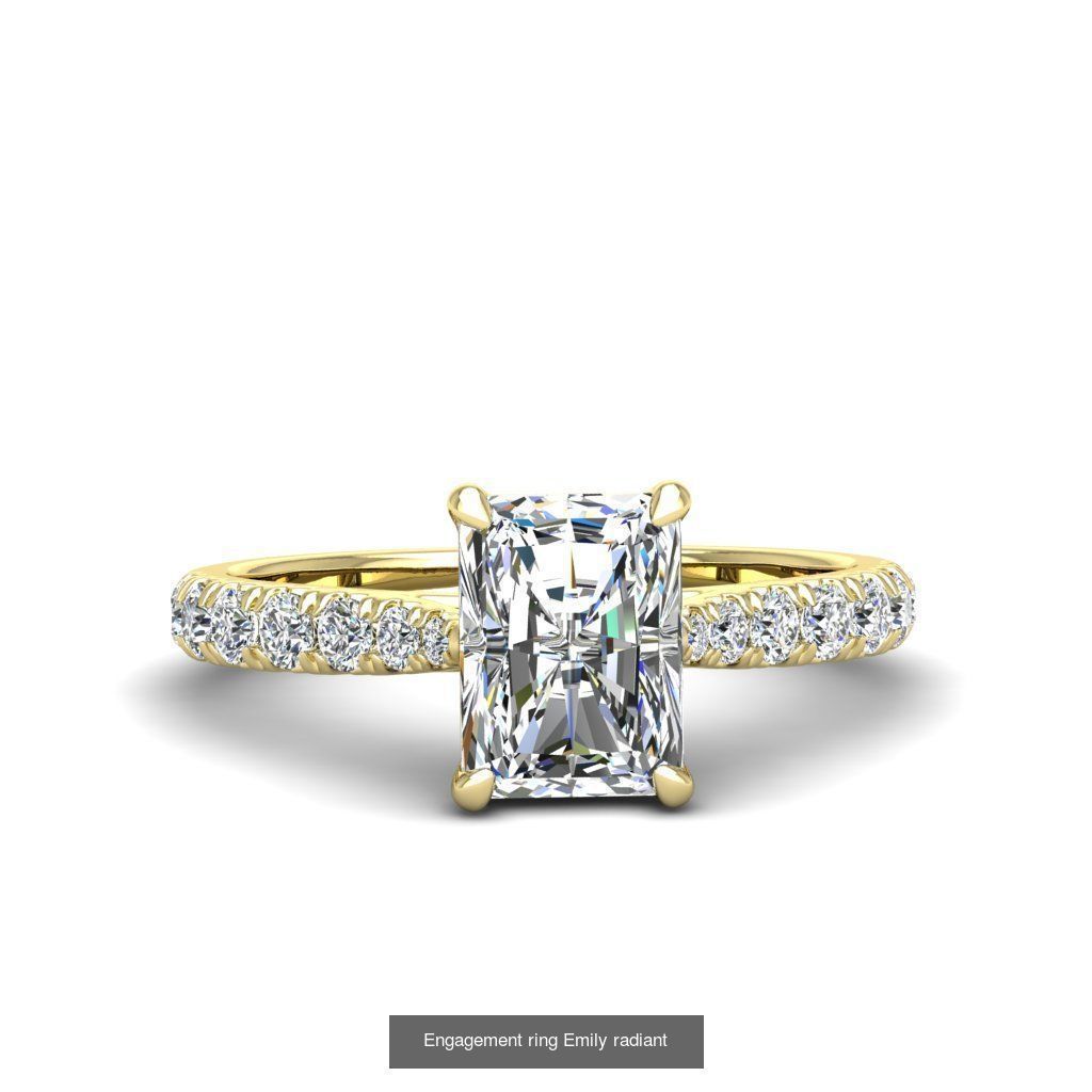 Engagement rings Emily all shapes Collection 3D printable | CGTrader