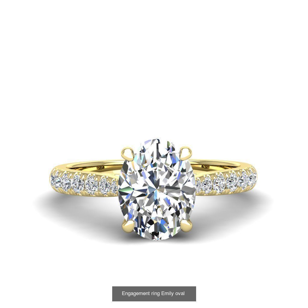 Engagement rings Emily all shapes Collection 3D printable | CGTrader