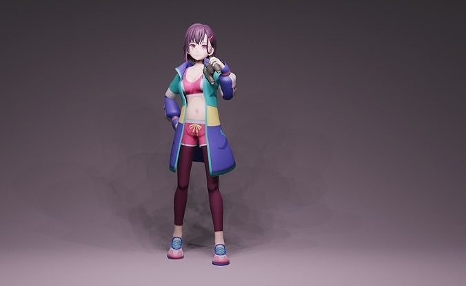 Anime Character - Shizuka Mikazuki 3D model | CGTrader