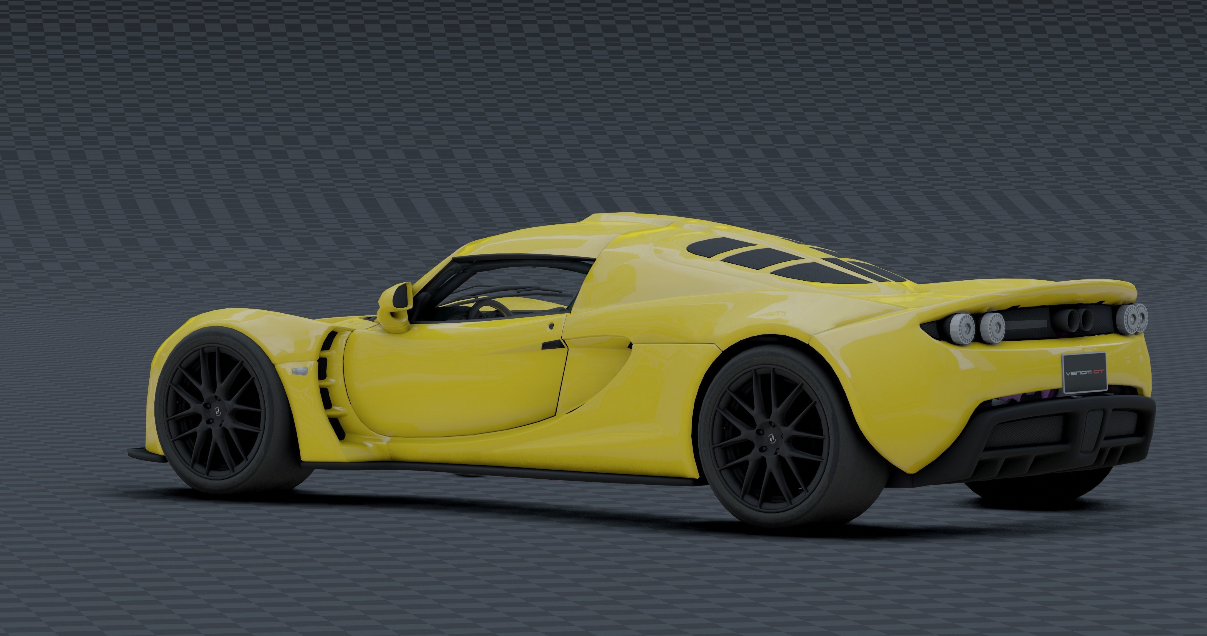3D model Henessy Venom GT VR / AR / low-poly | CGTrader
