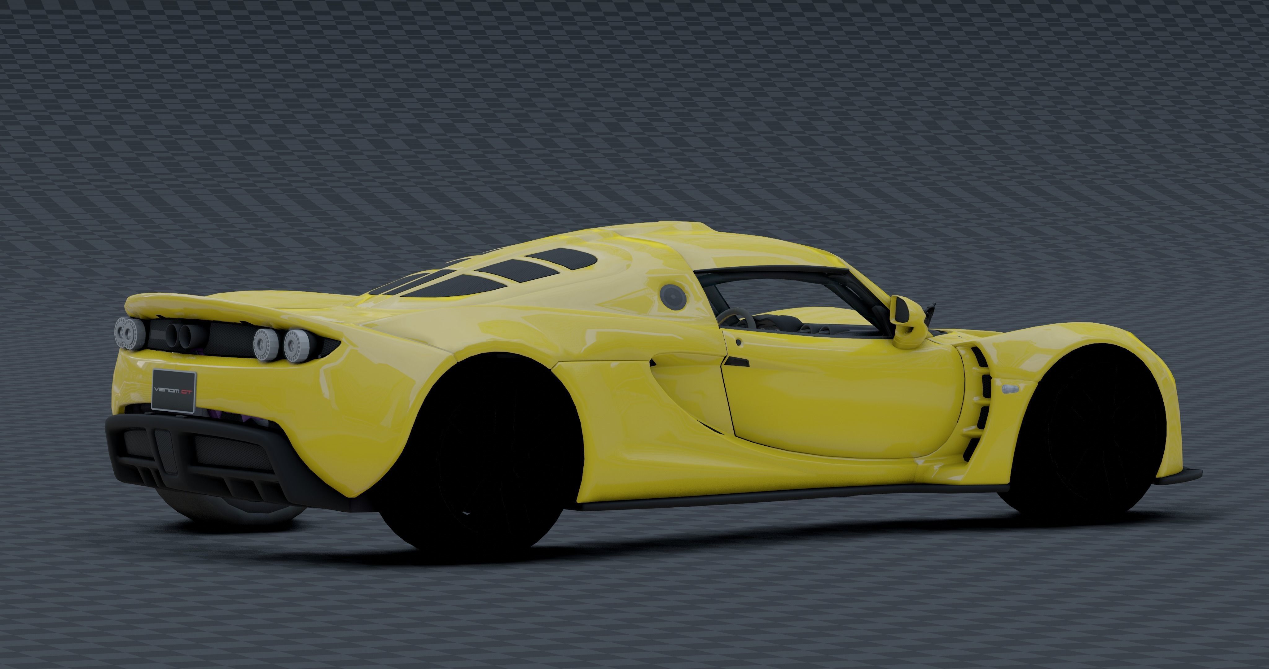 3D model Henessy Venom GT VR / AR / low-poly | CGTrader