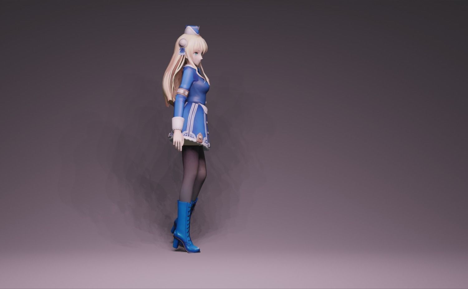 Anime Character - Unique 13 3D model | CGTrader