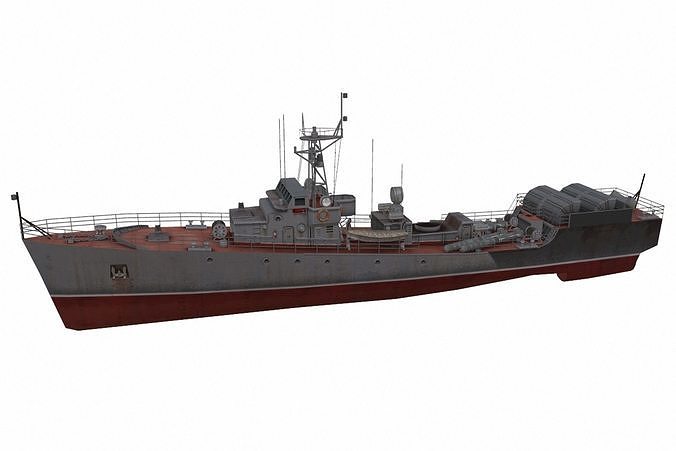 3D model Poti-class corvette VR / AR / low-poly | CGTrader
