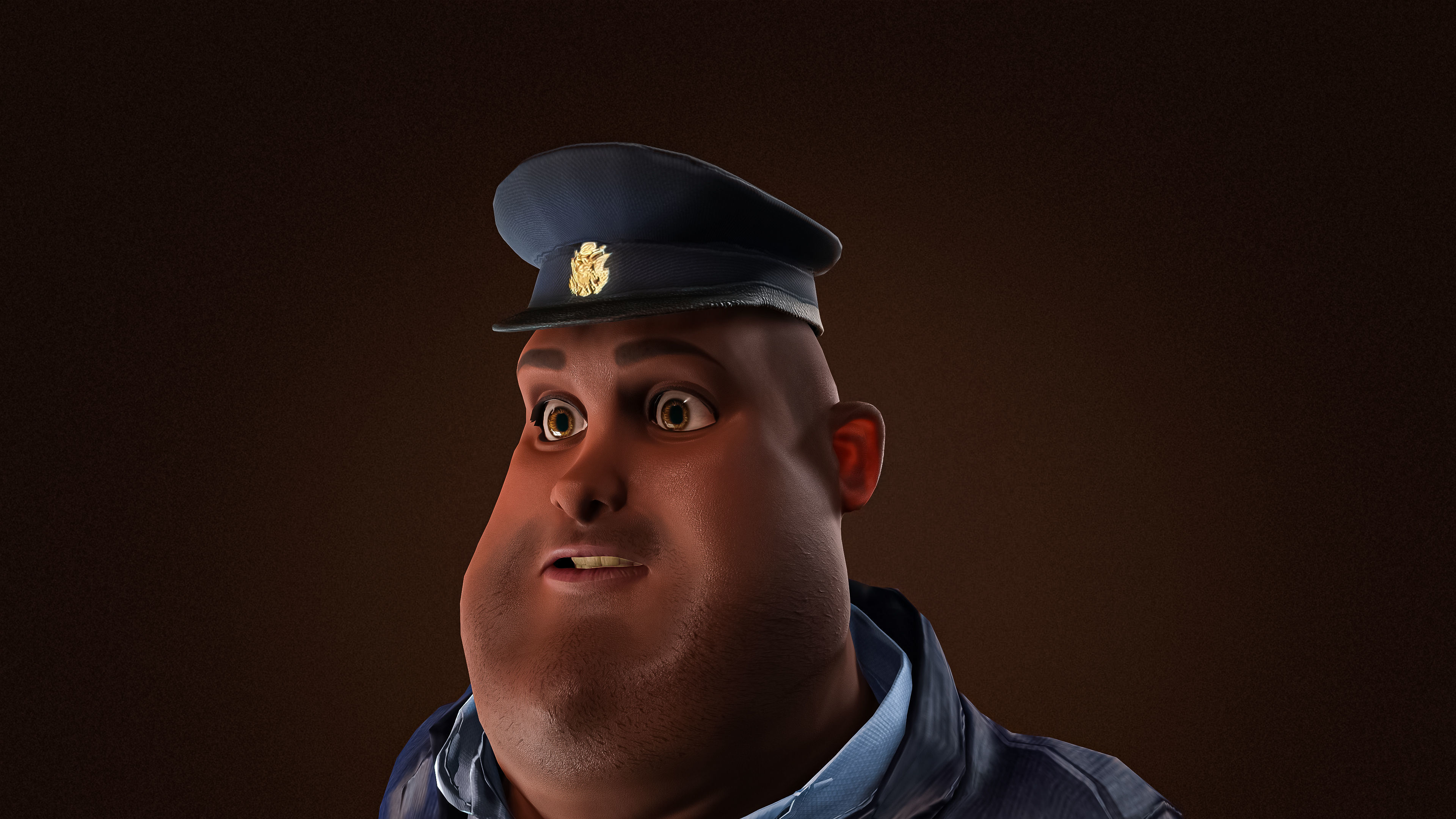 3D model High Quality Pilot Fat Cartoon Man VR / AR / low-poly | CGTrader