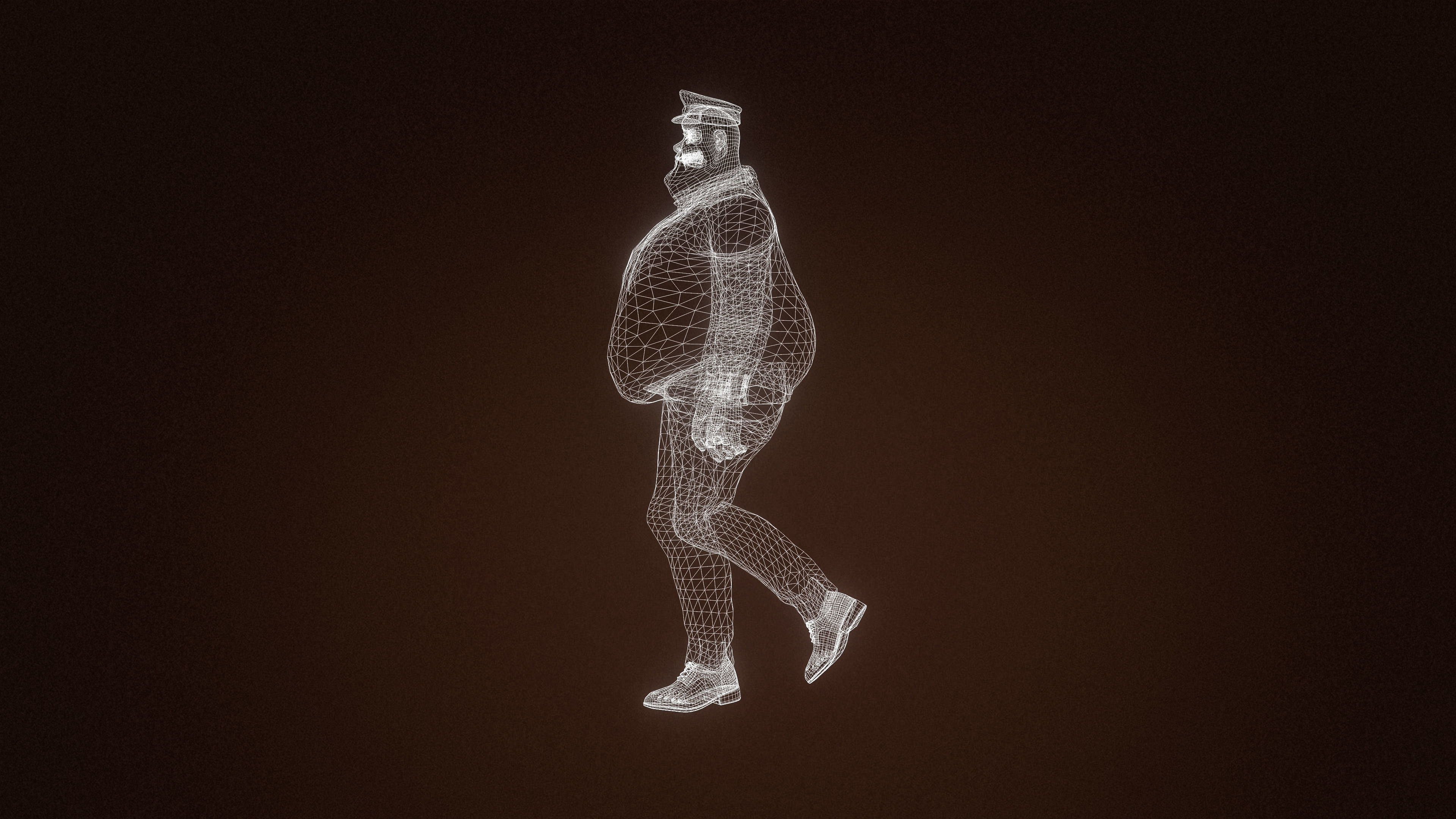 3D model High Quality Pilot Fat Cartoon Man VR / AR / low-poly | CGTrader