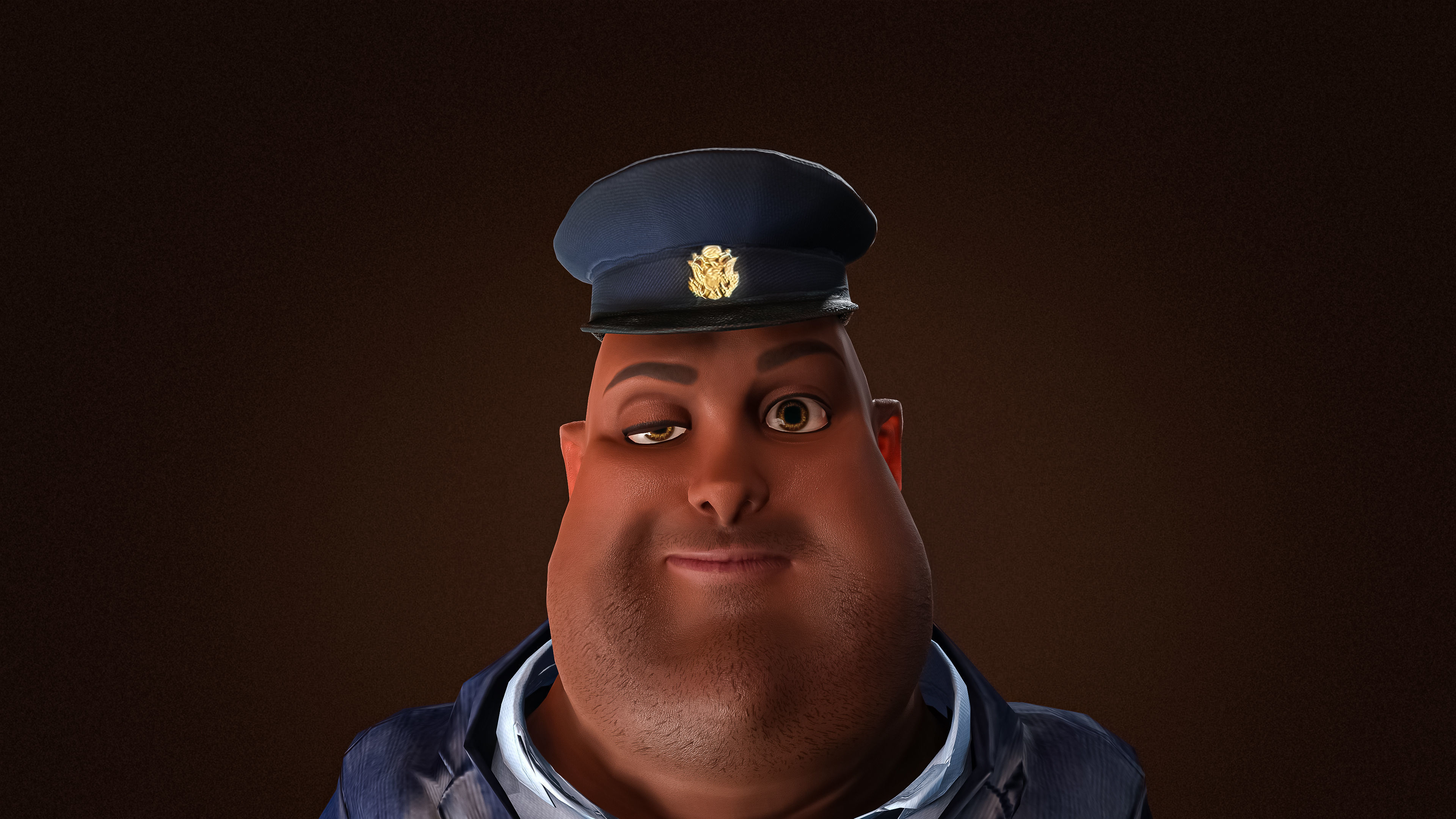 3D model High Quality Pilot Fat Cartoon Man VR / AR / low-poly | CGTrader