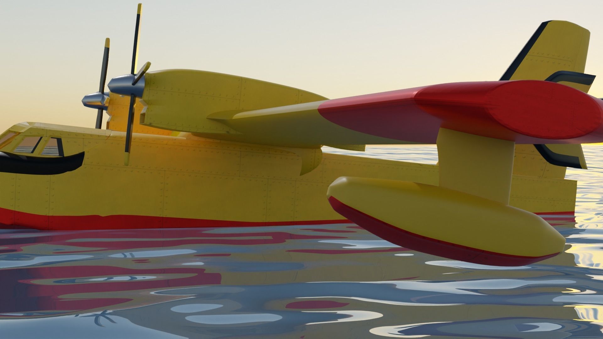 Cl-415 Water Bomber 3D model | CGTrader