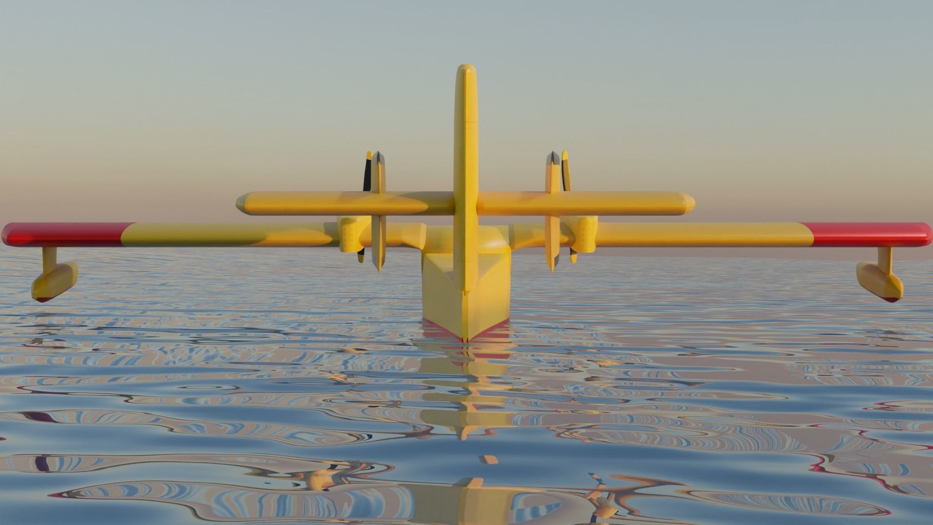 Cl-415 Water Bomber 3D model | CGTrader