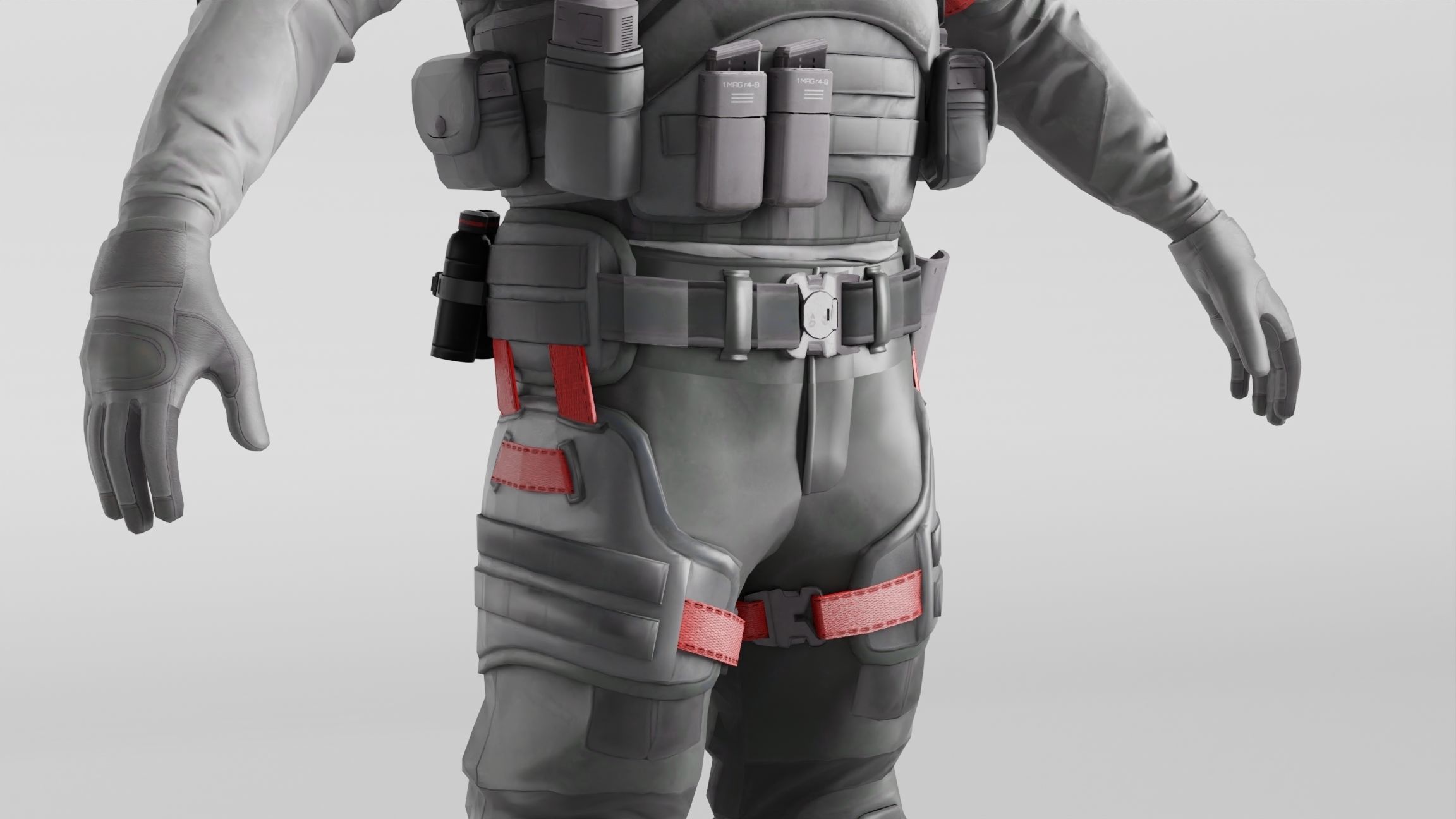 Soldier Roxxon RIGGED from Spider Man Miles Morales 3D model rigged ...