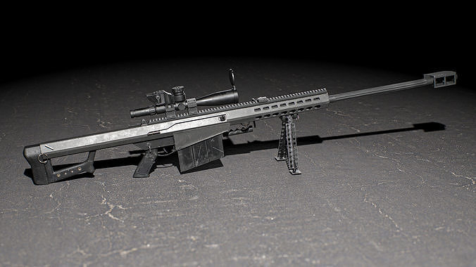 3D model Barrett M82 VR / AR / low-poly | CGTrader