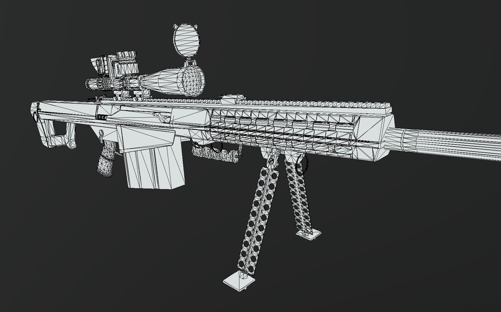 3D model Barrett M82 VR / AR / low-poly | CGTrader