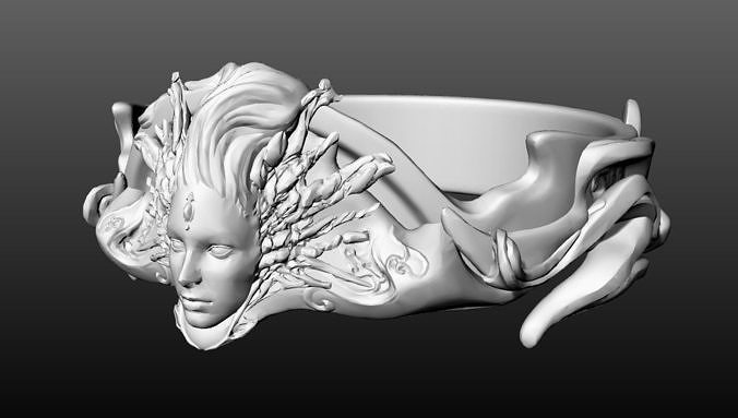 Elegant Veritas Ring Symbol of Truth and Timeless Beauty 3D model 3D ...