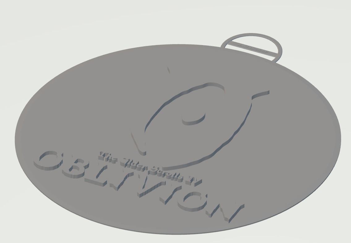The Elder Scrolls IV Oblivion Logo Keychain 3D model 3D printable ...