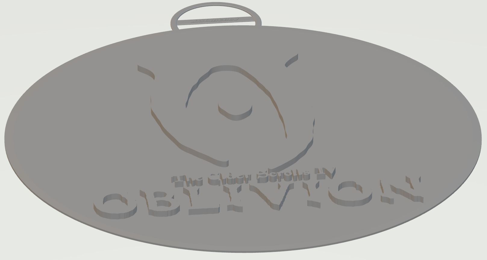 The Elder Scrolls IV Oblivion Logo Keychain 3D model 3D printable ...