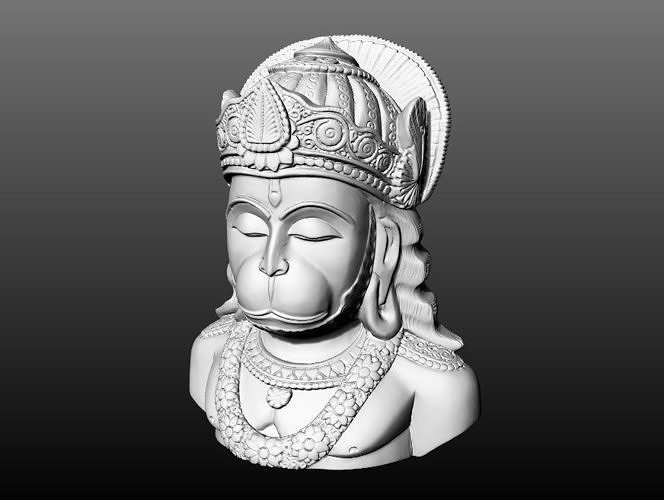 Hanuman Ji Divine Pendant A Spiritual Marvel 3D model 3D printable ...