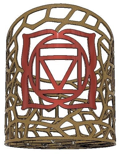 Root Chakra Glass Vase Holder 3D model 3D printable | CGTrader