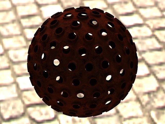 Wireframe Shape Geometric Spikes Ball 3D model 3D printable | CGTrader